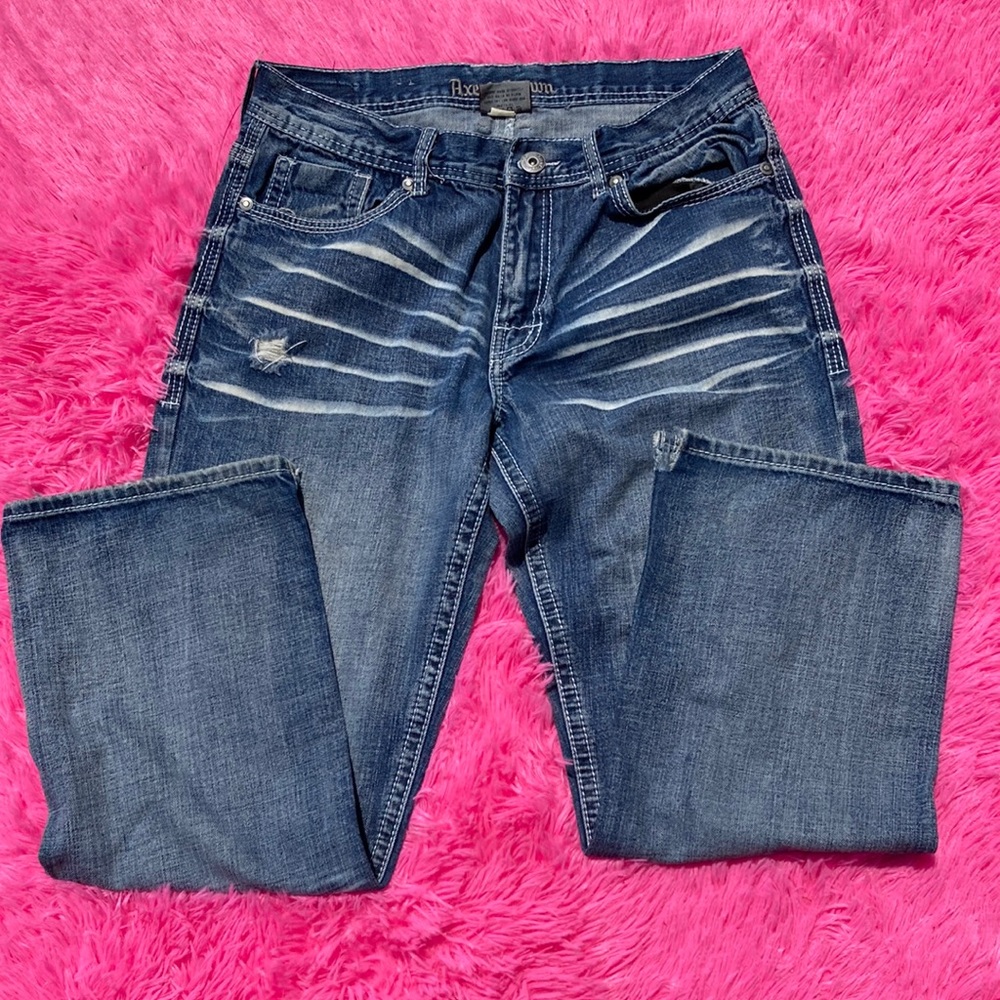 Axe And Crown Whisker Factory Distressed Medium Wash … - Gem